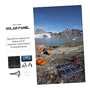 2 Sets Solar Panel Controller Set USB Batteries USB a Charger auto Battery crystalline Solar Panel Mono Solar Panel Solar Cell Panel with Controller eva Solar Charger car v5