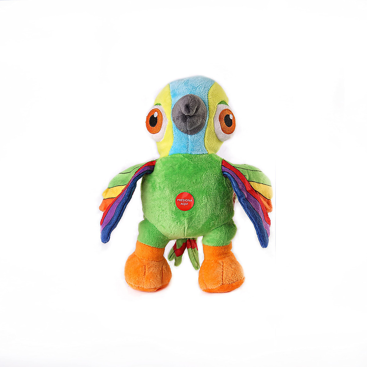 LA GRANJA DE ZENÓN Lorito Pepe Musical Stuffed Animal 8-Inch Soft and Huggable Plush Toy with Music, Beloved El Reino Infantil Character