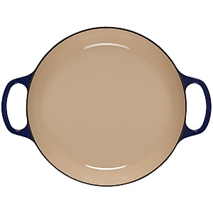 Le Creuset Eiffel Tower Collection Enameled Cast Iron Signature Braiser with Lid, 3.5 qt., Indigo