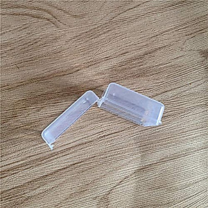 HEALLILY Clear Organizer Box Mini Transparent Storage Box Square Container Jewelry Box Organizer Storage Case for Classroom Office Home School 6pcs (Square) Bead Organizer Box