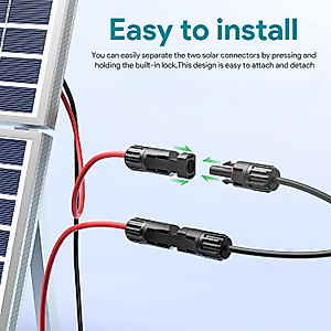 TAIFU Solar Connector to XT60 Adapter Cable 16AWG 11Ft Power Solar to XT60 Charge Extension Cord for EF ECOFLOW River 2 & Delta Series Portable Power Station for Solar Panels 60W 110W 160W 220W 400W