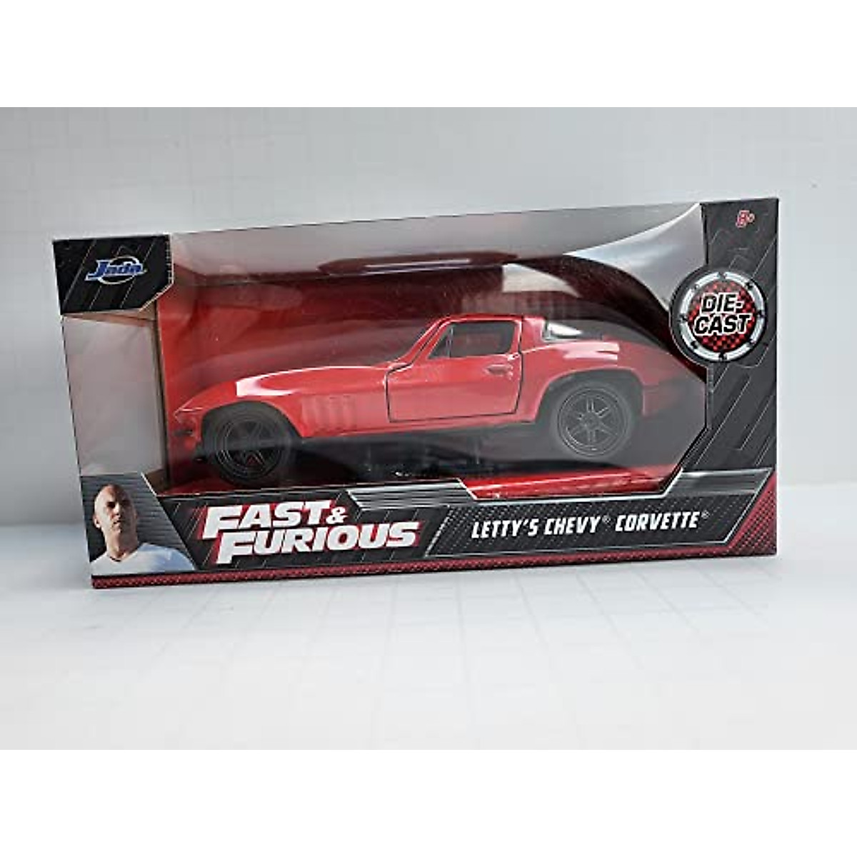 JADA TOYS JADA98306 LETTY'S CHEVY CORVETTE FAST & FURIOUS RED 1:32 DIE CAST