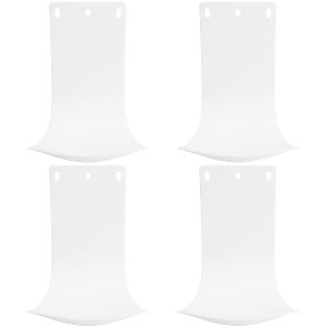 Cabilock 4 Pcs Plastic Water Tray Under Trays Laundry Drip Tray Catch Tray Bath Soap Liquid Foam Tray Cup Holder Handwashing Fluid Drop White