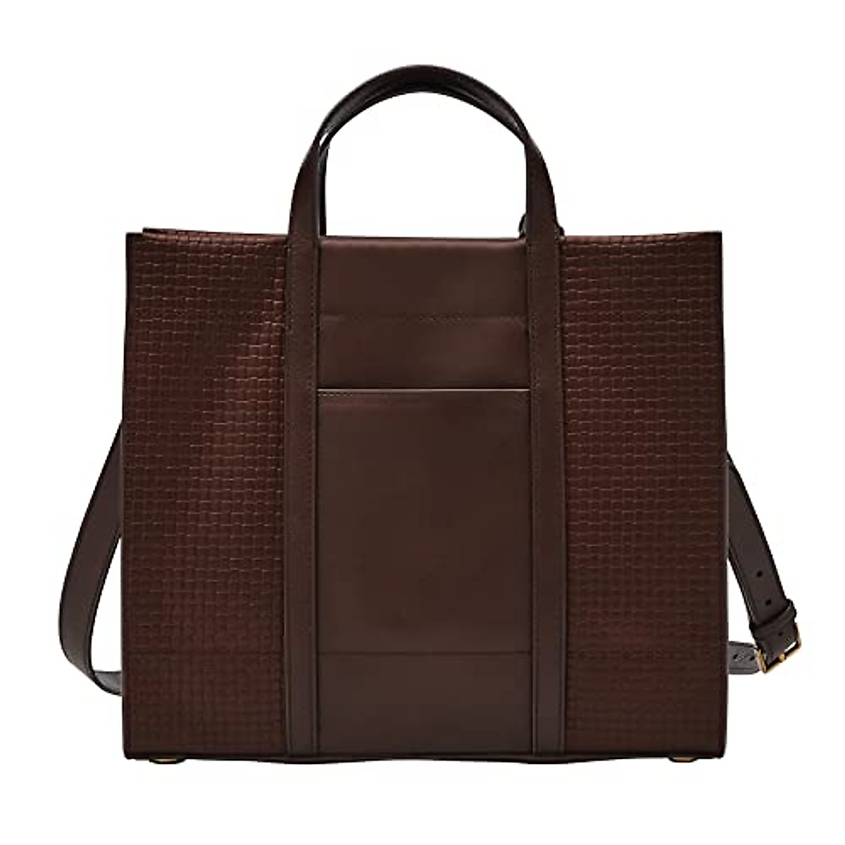 Fossil Women's Carmen Leather Shopper Tote Purse Handbag