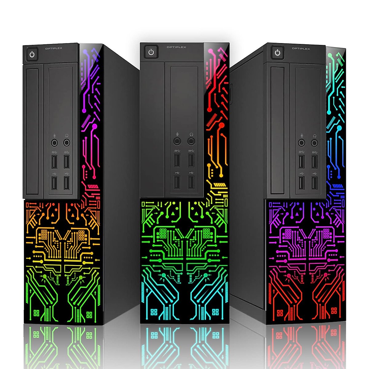 Dell OptiPlex Desktop Computer | Quad Core Intel i5 Up to (3.6GHz) | 16GB DDR3 RAM 1TB SSD | RGB Gaming Keyboard & Mouse | AMD RX 550 4GB GDDR5 | RGB Light PC | WiFi Windows 10 (Renewed)