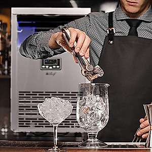 Deco Chef Commercial Ice Maker, 99lb/24 Hours, 33lb Storage Capacity, Stainless Steel, with 2 Year Enhanced Protection Bundle