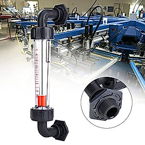 Waterflow Meter, Easy Reading Liquid Flow Measuring Tool 10-100LPH Tube Type ABS Plastic for Various Liquid Media