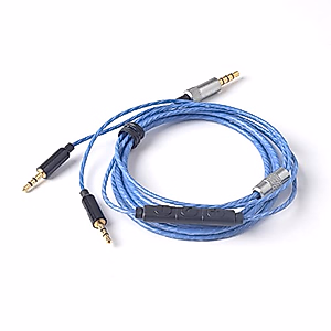 Replacement OFC Audio Cable Cord Compatible with Sol Republic Master Tracks HD Tracks HD2 Sol Republic V8 V10 V12 X3 Headphone,Headset Extension Cords with Remote Volume & Mic(4ft)