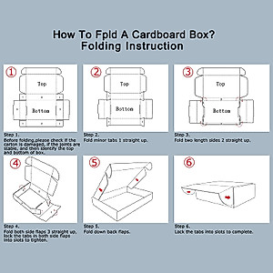 HORLIMER Shipping Boxes Set of 50, Small Corrugated Cardboard Box Literature Mailer, (White, 4.6" x 2.2" x 2.2")