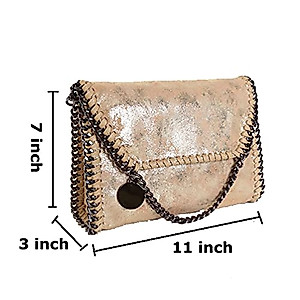Beatfull Designer Chain Shoulder Purse for Women Soft Leather Quilted Clucth Fashion Message Crossbody bag