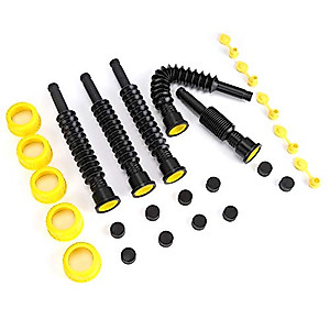 A+ Gas Can Spout Kit, Super Long Very Flexible Universal Spout with Tons of Accessories. (3 Long & 2 Expandable)