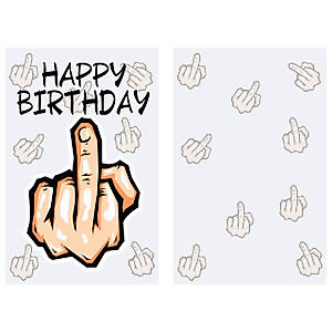 Funny Rude Birthday Card for Men & Women - Offensive Sarcastic Birthday Card – Rude Birthday Card for Friends, Family, Lover, Coworkers, Etc.
