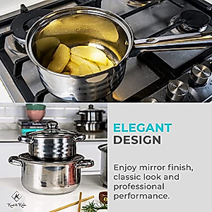 Kunst & Küche Constance Series 12 PCS Stainless Steel Pot Cookware Set Kitchen