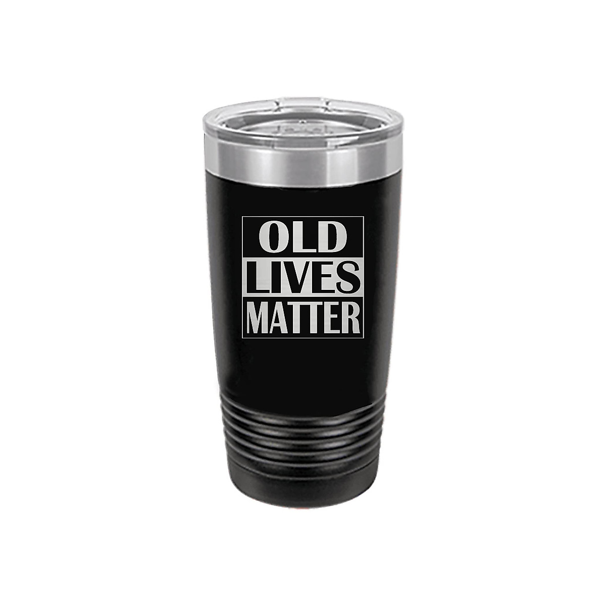 Rogue River Tactical Funny Gift Bundle - 20 Oz. Travel Tumbler Mug And 11oz Coffee Mug Old Lives Matter Senior Citizen Novelty Cup Combo Retirement Birthday Gag Gift Set Mom Dad Grandma or Grandpa