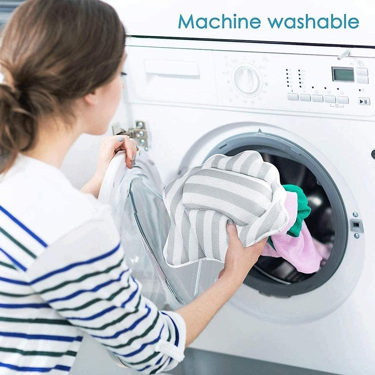 Bath Pillow, Bathtub Pillow Bath Pillow Bathtub Pillow, for Neck and Shoulder Spa Bathroom Accessories Bath Pillow 3D Air Mesh Comfortable Soft Bath Cushion with 6 Suction Cups for Tub Bath Cushion