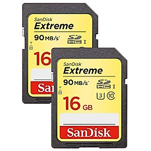 Extreme SDHC 16GB Class 10 2-Pack