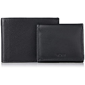 TUMI Nassau Global Removable Passcase Wallet with RFID Lock for Men - With 2 Cash Sleeves and 8 Card Pockets - Black Texture