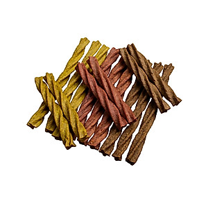 Gnawturals Dental Chews Twisted Sticks | for Small Dogs | Natural Scrubbing Action to Fight Plaque and Tartar While Refreshing Your Dog's Breath (21 Sticks, Chicken)