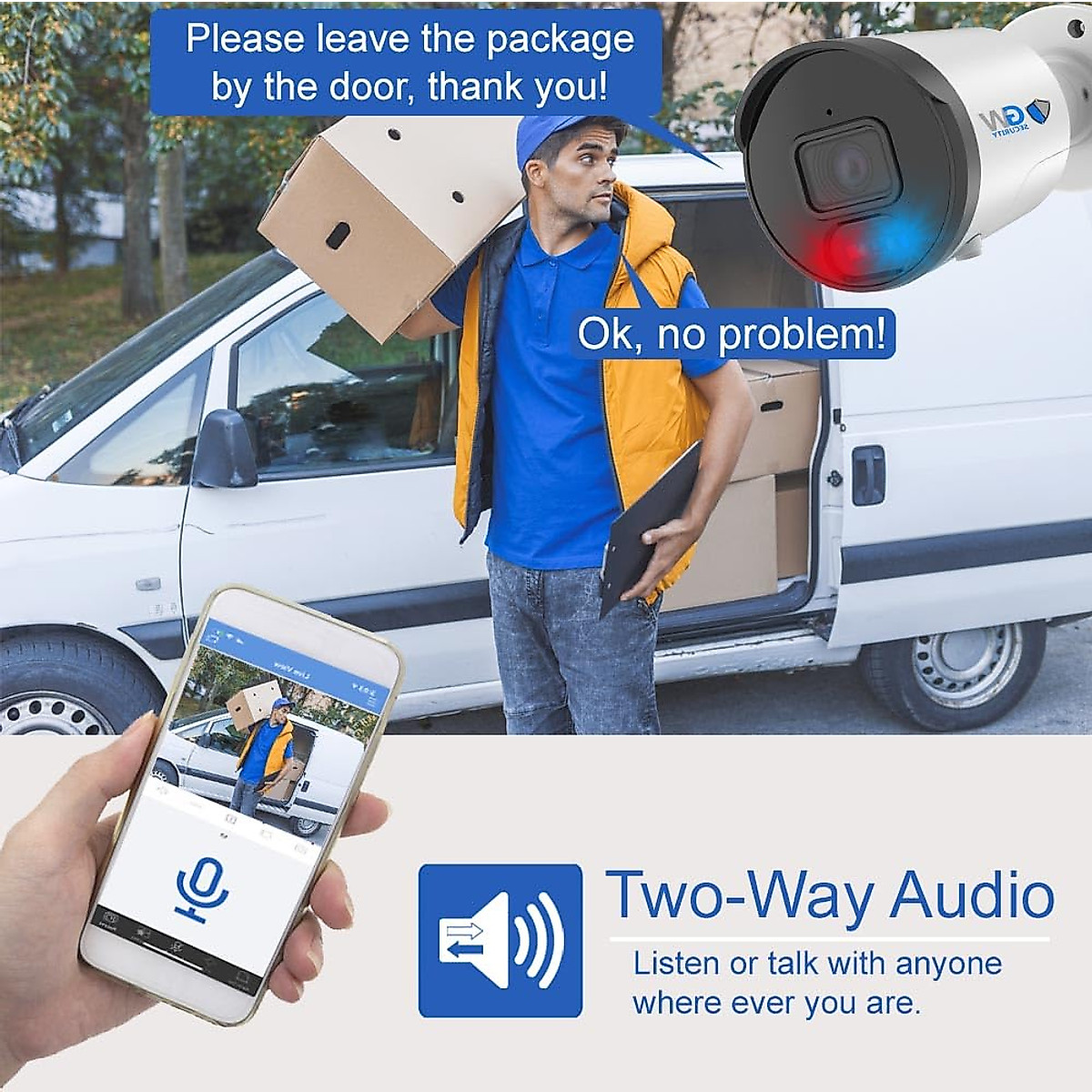 GW Security Smart AI 16 Channel H.265 PoE NVR Ultra-HD 4K (3840x2160) Security Camera System with 16 x 4K (8MP) 2160P Face Recognition / Human / Vehicle Detection Outdoor Indoor Surveillance IP Camera