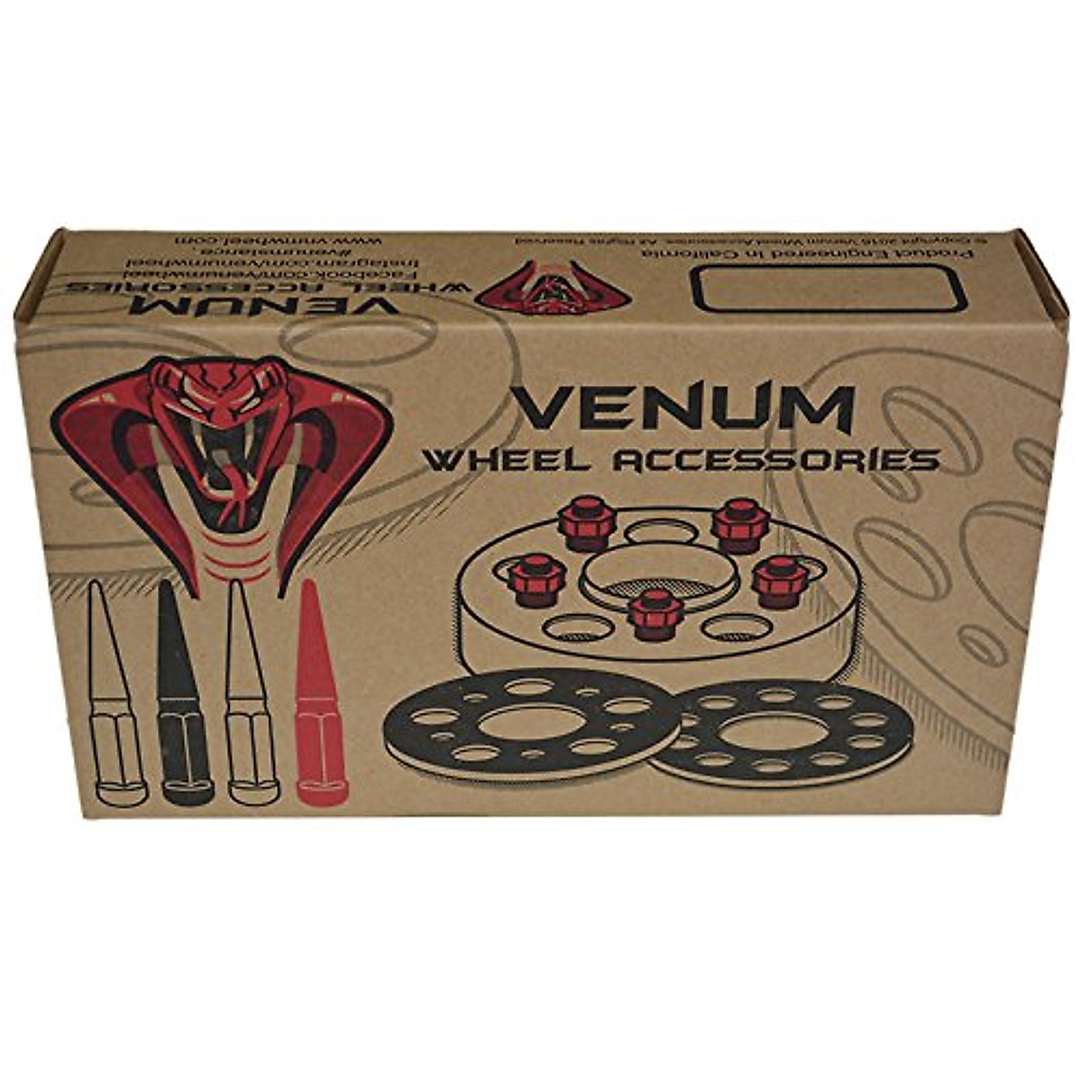 Venum wheel accessories 20 Pc +1 Key - Black Solid Spike Lug Nuts | 1/2"-20 Thread | 4.5" Tall | Works with Chevrolet GMC C10 K10 1/2 Ton Trucks K5 Blazer Jimmy - Aftermarket Wheels