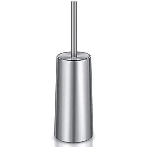 Toilet Brush and Holder, Toilet Brush 304 Stainless Steel, Toilet Bowl Brush for Bathroom Toilet-Ergonomic, Elegant,Durable