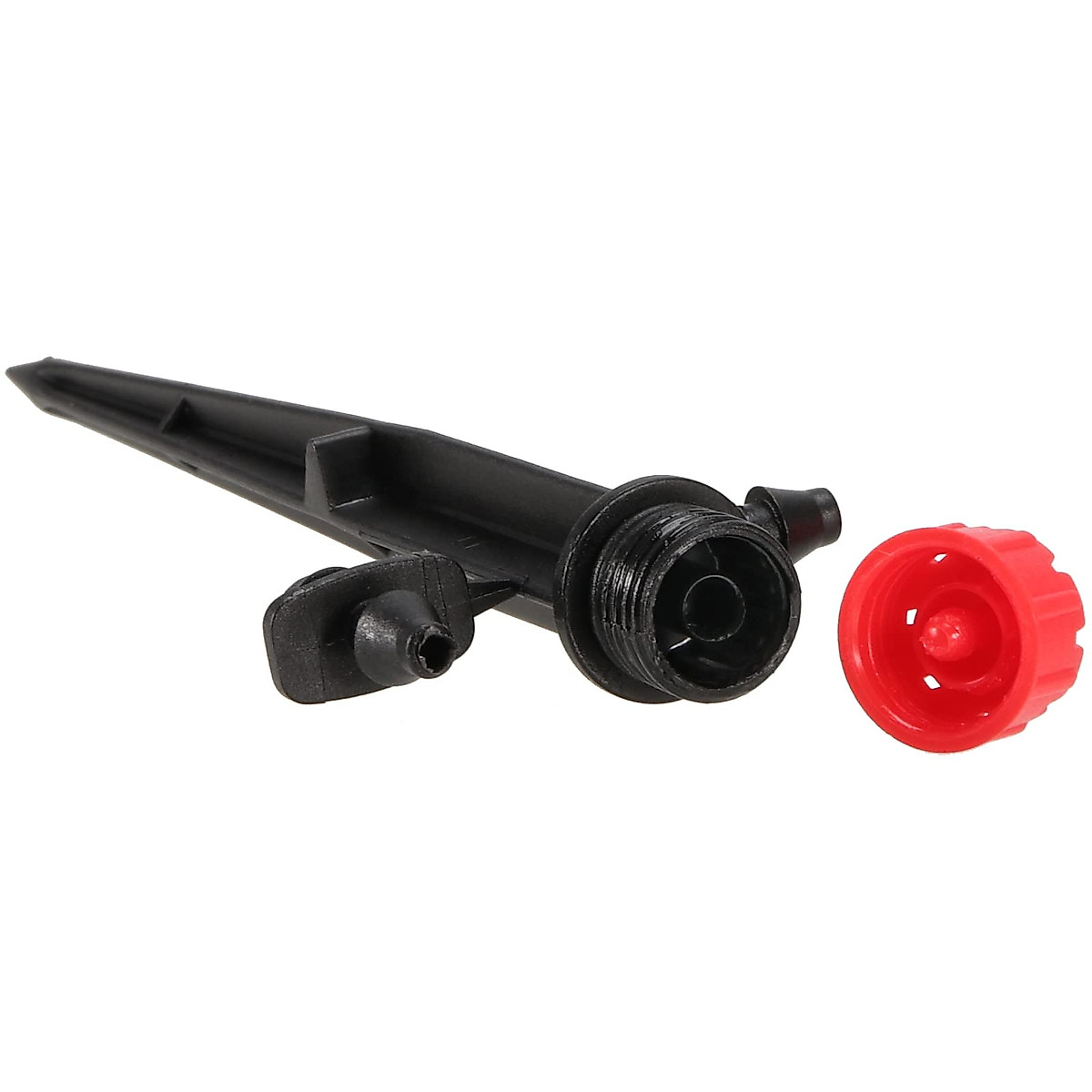 KOHAND 200 Packs 1/4 Drip Irrigation Emitters, 360 Degree Adjustable Irrigation Drippers for Tube Drip Spray Emitters for Garden, Patio, Lawn, Flower Bed