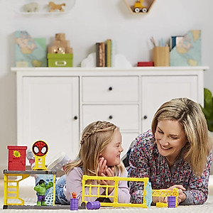 Spidey and His Amazing Friends Hulk’s Smash Yard Preschool Toy, Hulk Playset with Toppling Tower and Smash Wall, Kids Ages 3 and Up (Amazon Exclusive)