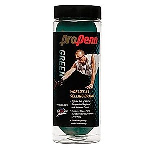 Pro Penn Green Racquetballs, 1 Case, 3 Balls