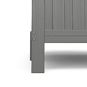 Child Craft Calder Toddler Bed for Kids with Guard Rails (Brushed Pebble)