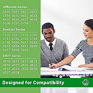 GREENSKY Remanufactured Replacement for HP 63 Ink 63 XL 63XL Ink Cartridges Black and Color for HP OfficeJet 3830 5255 5258 4650 3833 4655 Envy 4520 DeskJet 1112 3630 3634 Printer (2 Combo Pack)