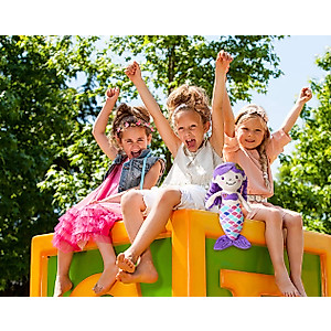 illuOKey Mermaid Doll for Girls, Mermaid Princess Plush, Soft and Snuggly Plush Animal, Lovely Bright Colors, Perfect for Nap Time, Sleep, Travel, Play Time, Birthday Present, 16 Inches