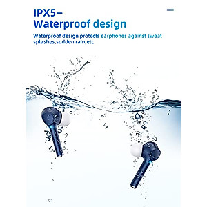 Earbuds Wireless, Noise Cancelling ENC Clear Call Ear Buds with 4 Mic,Bluetooth Headphones 4 Dynamic Drivers,Waterproof Earphones, Immersive Sound Premium Stereo Headset for iPhone Android(Blue)