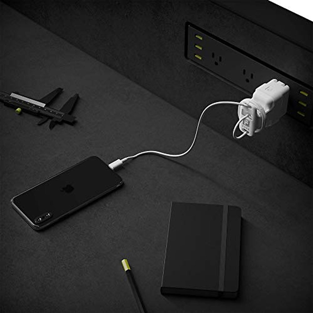 Fuse The Snap Back Charger Winder Compatible with Apple 12W iPhone, and iPad Chargers for Travel and Cable Management