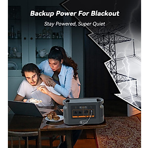 FF FLASHFISH Portable Power Station, 1008Wh/315000mAh LiFePO4 Battery Pack, UPS Solar Generator With 1200W (Peak 2000W) AC Outputs, 100W USB-C, Backup Power CPAP Battery For Camping Home Blackout