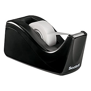 Scotch Thermal Laminating Pouches, 200- Count-Pack of 1, 8.9 x 11.4 Inches, Letter Size Sheets, Clear, 3-Mil (TP3854-200) & Scotch Magic Tape, 6 Rolls with Dispenser & Scotch Desktop Tape Dispenser