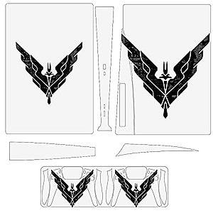 PlayStation 5 optical drive version sticker protective cover, Elite Rank Logo ps5 controller protective shell (compatible with ps5 optical drive)