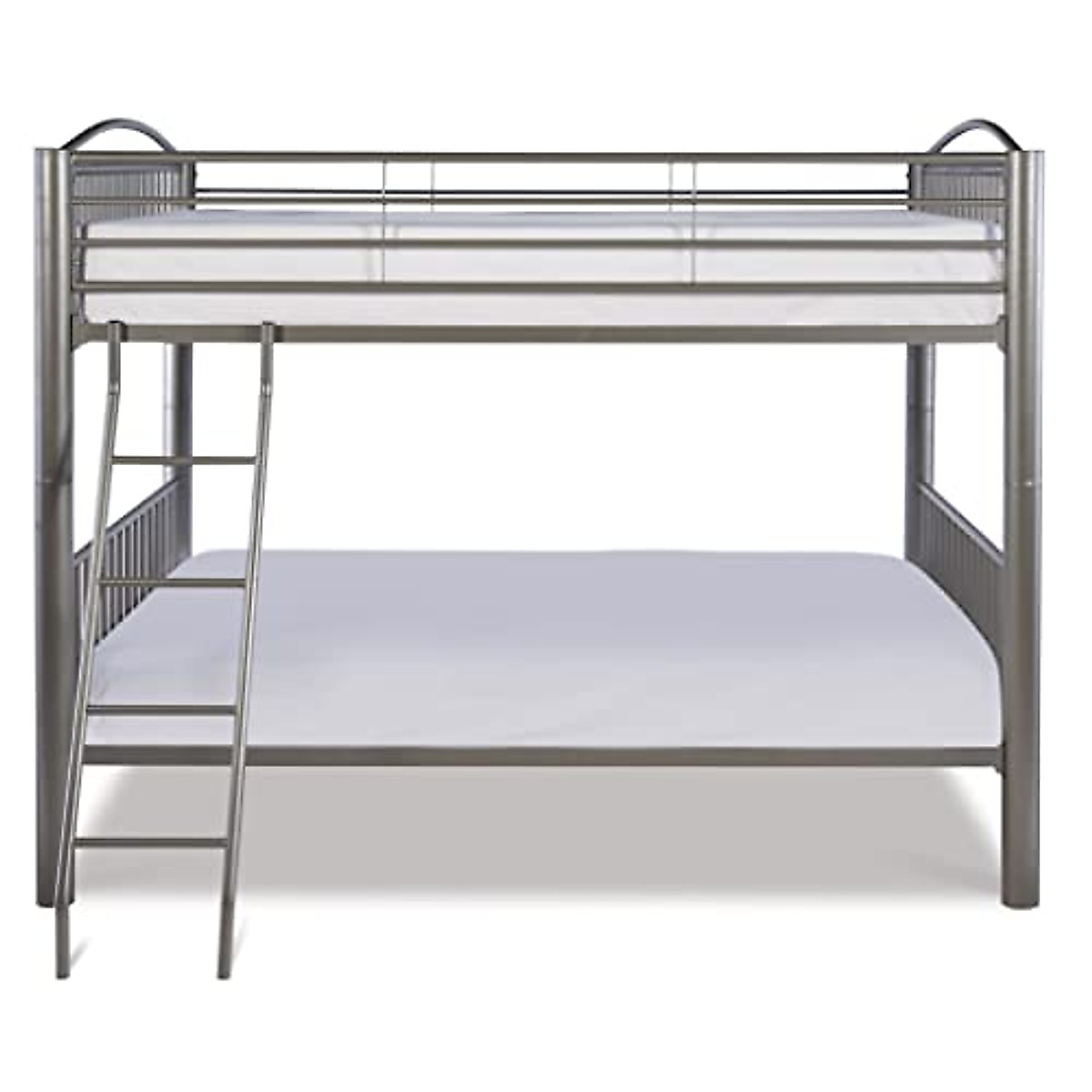 Powell Heavy Metal Bunk Bed, Full Over Full, Pewter