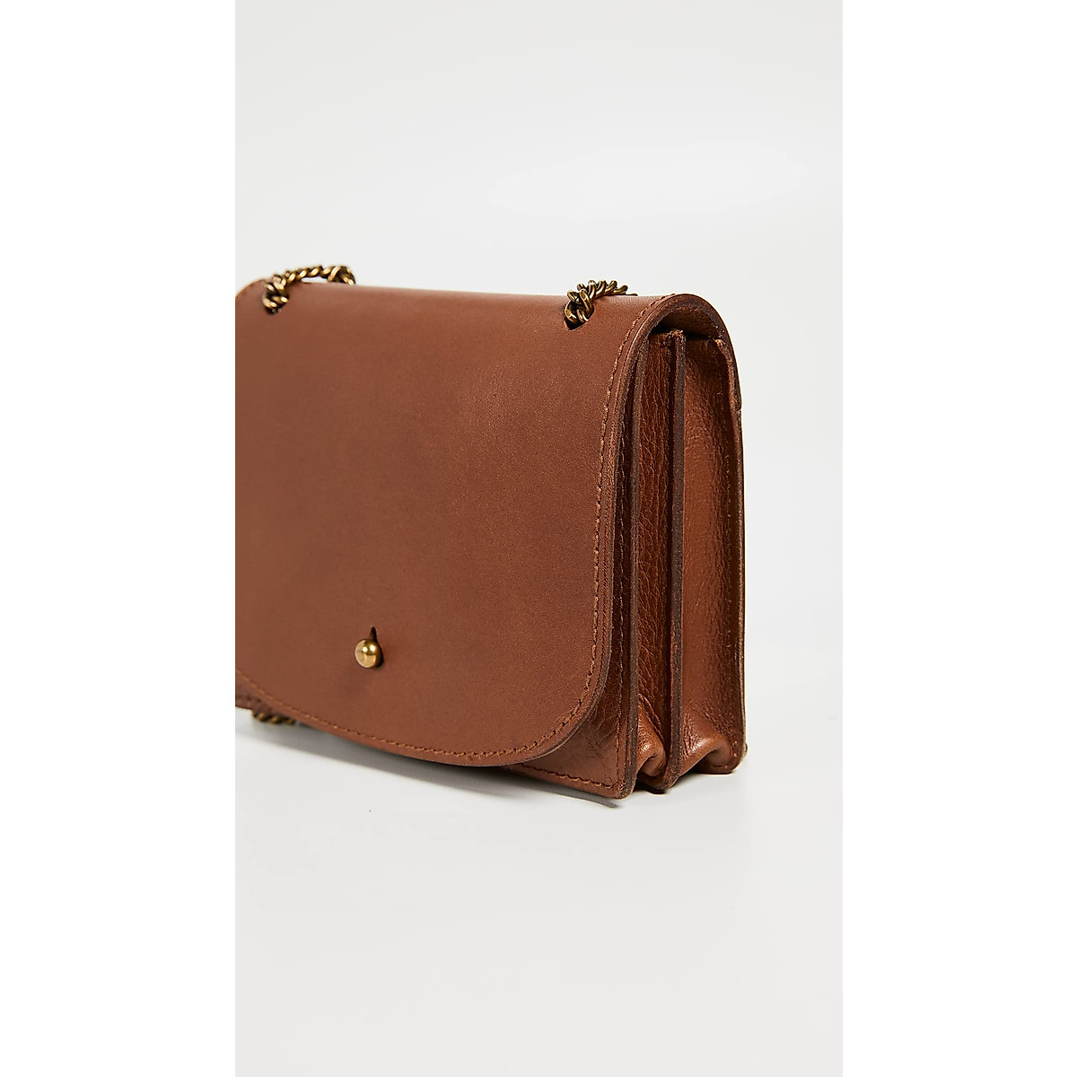 Madewell Women's The Chain Cross Body Bag, English Saddle, Tan, Brown, One Size