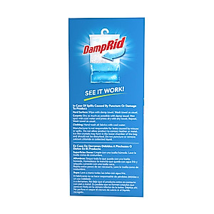 DampRid Hanging Bag Moisture Absorber for Closets, Pure Linen, 3 Pack, 16 oz. Each; Traps Excess Moisture for Fresher, Cleaner Air