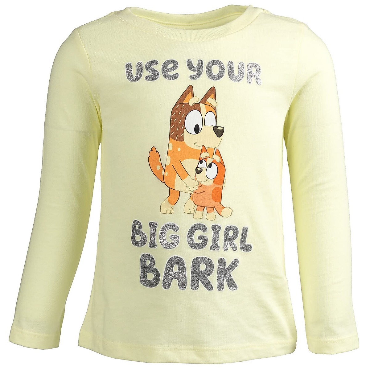 Bluey Bingo Toddler Girls 2 Pack T-Shirts Blue/Yellow 2T