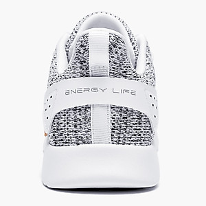 ALEADER Women's Energycloud Tennis Shoes Lightweight Running Shoes Fashion Walking Sneakers, Light Gray White Pink, 8 US