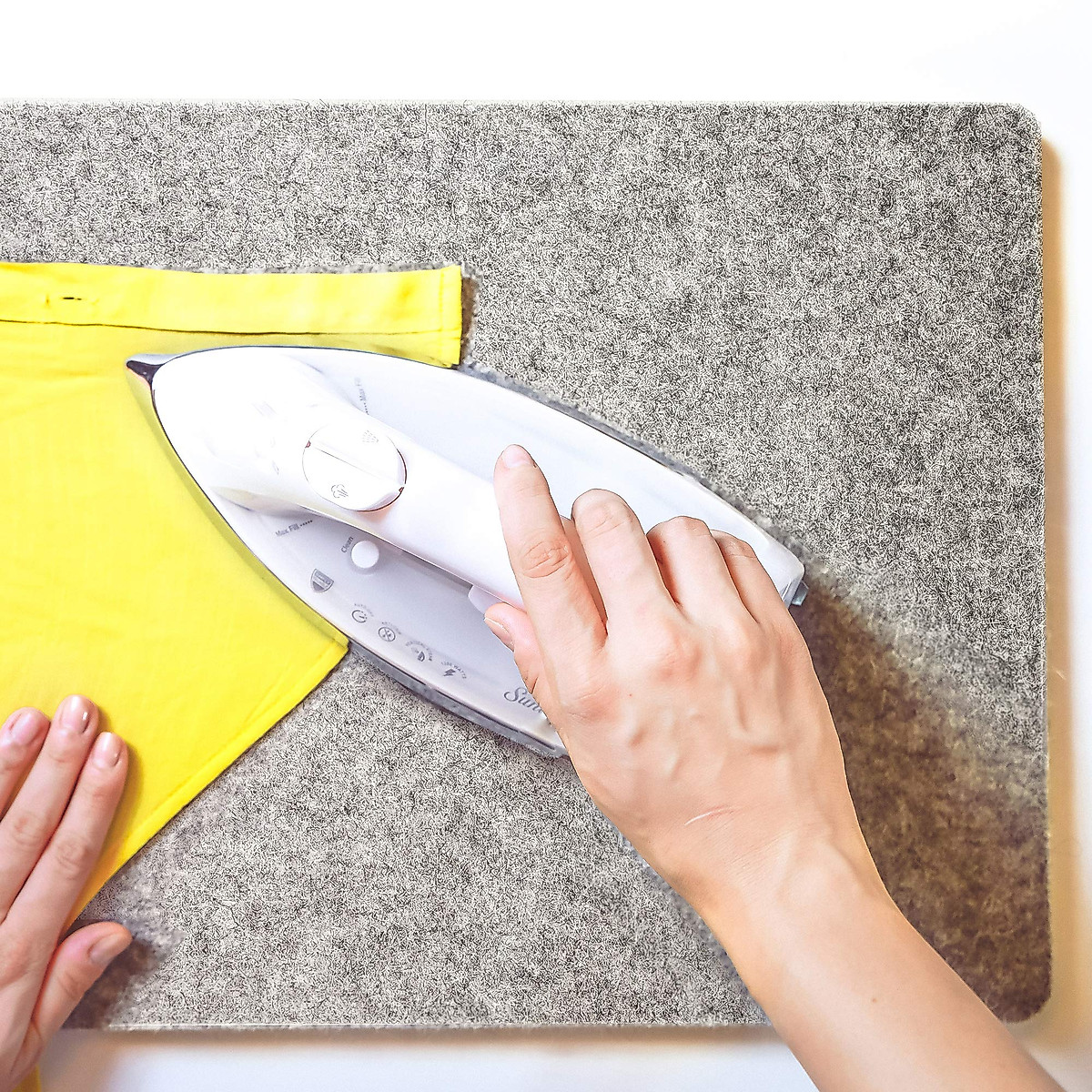 Ecoigy 17" x 13.5" Wool Ironing Pad, 1/2" Thick Wool Pressing Mat for Quilting, 100% New Zealand Wool Quilting Mat, Quilting Supplies and Notions, Best Ironing Mat with Sewing Supplies