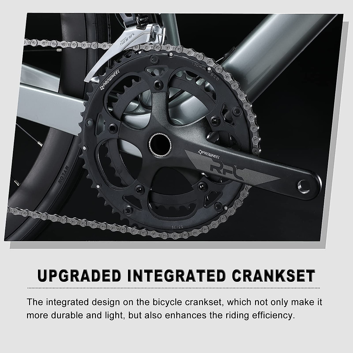 KABON Carbon Gravel Road Bike, T800 Carbon Fiber Frame 700C Road Bike with 18 Speeds Drivetrain, Integrated Carbon Handlebar, Disc Brakes Racing Bicycle for Men/Women