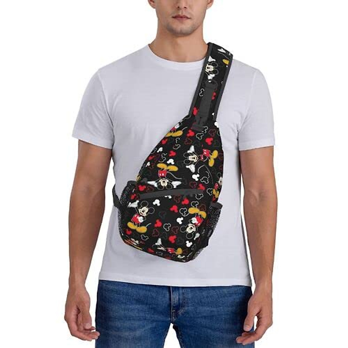 mouse Sling Bag Crossbody Backpack Shoulder Bag,Lightweight One Sling Bags Backpacks For Men Women Chest Crossbody