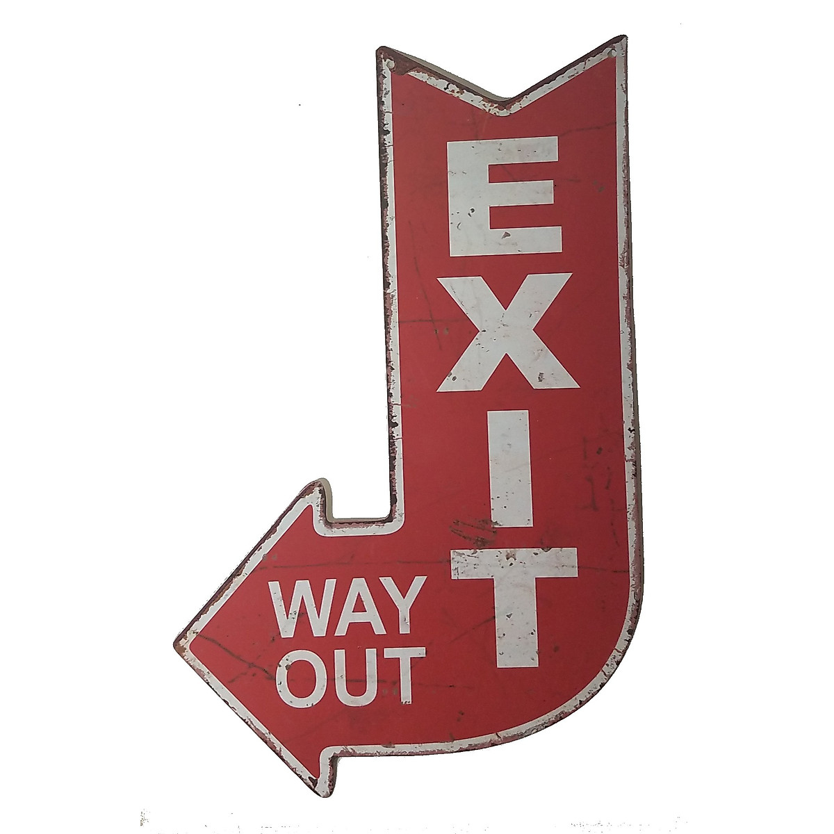 Rustic EXIT Sign "EXIT WAY OUT"