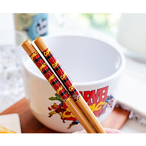 Marvel Comics The Avengers 20-Ounce Ramen Bowl and Chopstick Set