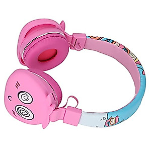 Kids Bluetooth Headphones,Over-Ear Foldable Noise Cancelling Headset,Cute Cartoon Wired/Wireless Headphones,Built in Microphone,Stereo Sound,Up to 4-6 Hours Play,for Children, Adolescents,Adults