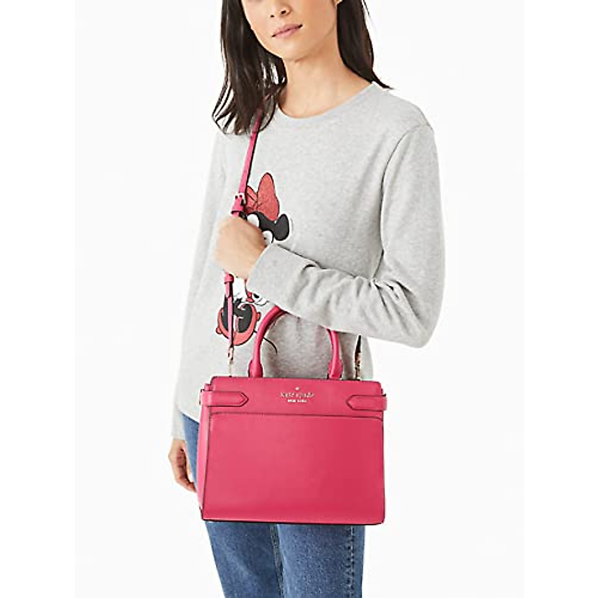 Kate Spade New York Staci Satchel Medium (Garden Ruby)
