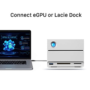 CABLETIME Thunderbolt 3 Cable 40Gpbs/100W/5A, USB C Cable Compatible with New MacBook Pro, ThinkPad Yoga, Alienware 17 and More (1.6FT/0.5M)