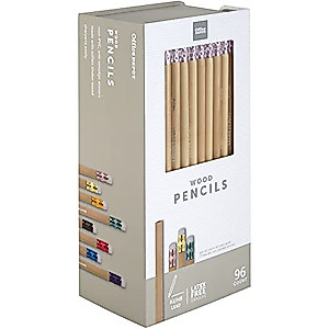 Office Depot® Brand Natural Wood Pencils, #2 Medium Soft Lead, Pack of 96